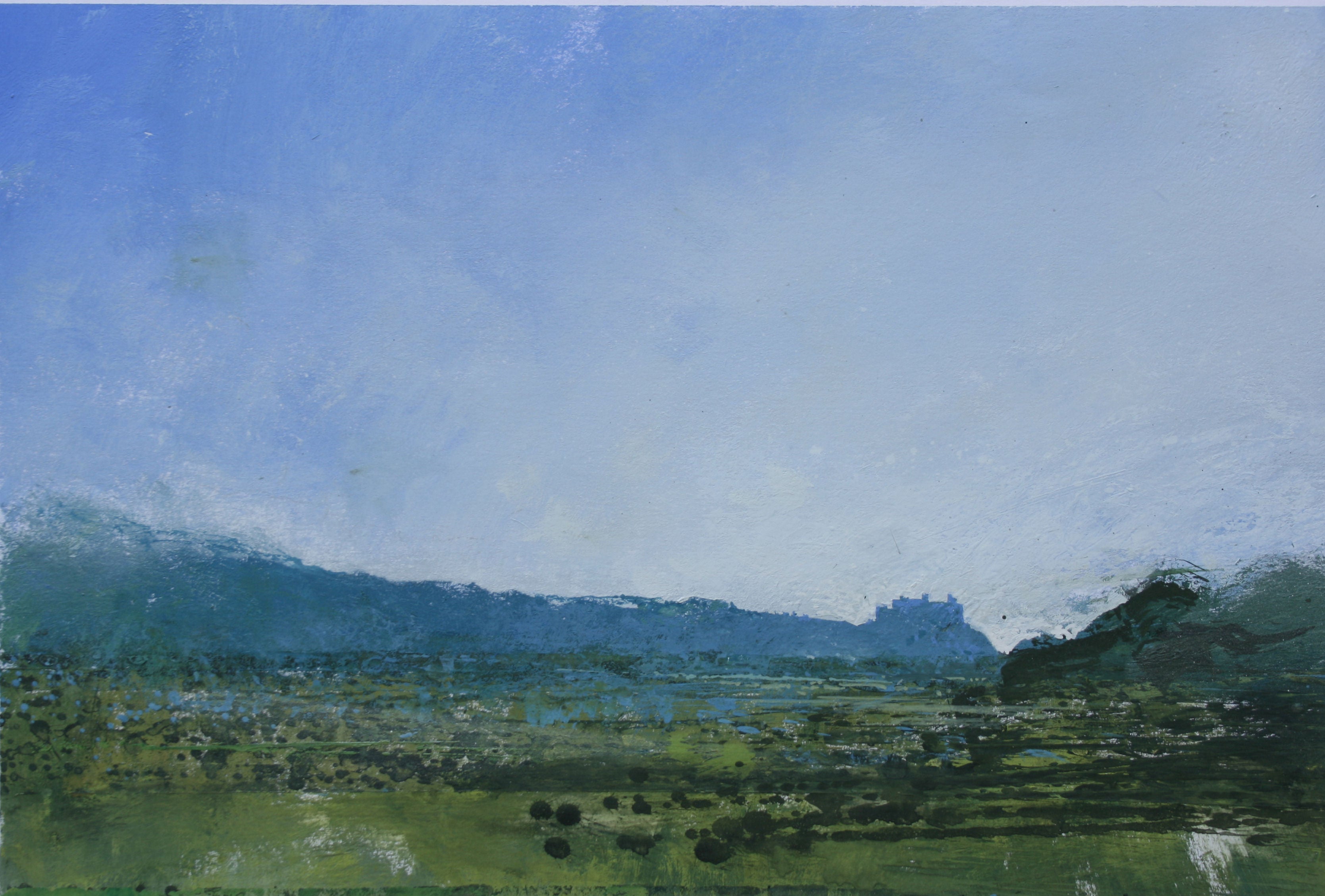 Distant view of Harlech Castle Painting | original work - Rob Perry at ...