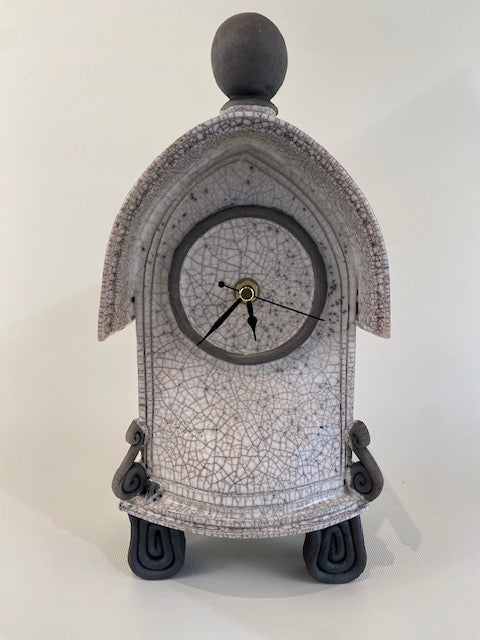 Raku Clock | original work - IAN ROBERTS at Artifex
