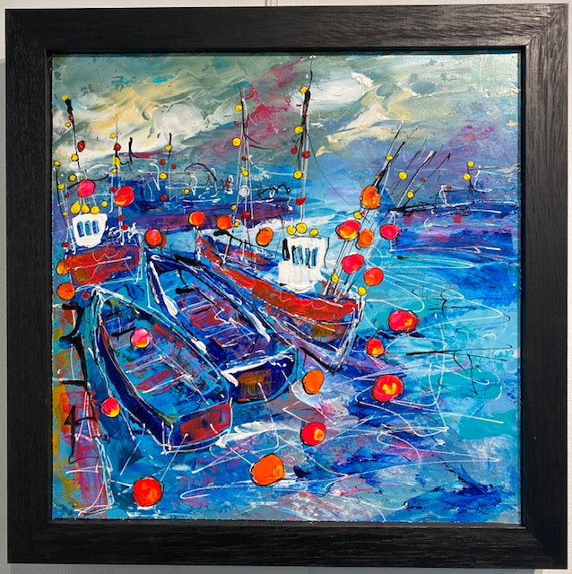 Harbourside Painting | original work - martin John Fowler at Artifex
